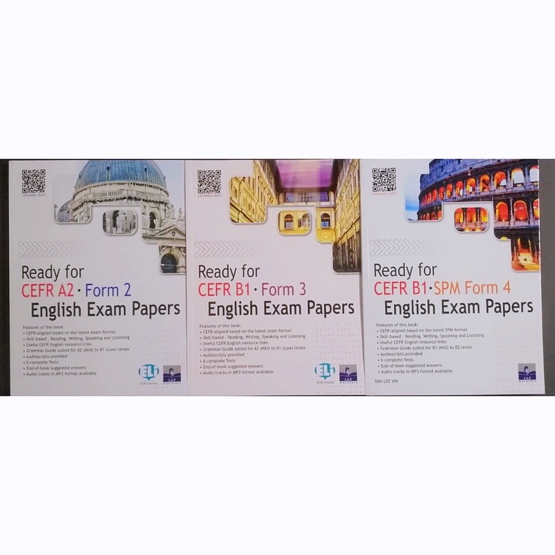 READY FOR CEFR A2/B1 ENGLISH EXAM PAPER FORM 1/2/3/4 | Shopee Malaysia