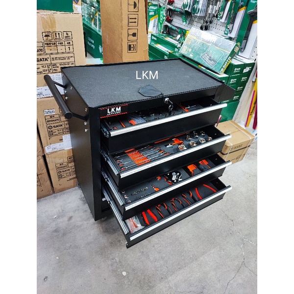 [Exstock] LKM 139pcs Automotive 5 Drawer Tools Trolley Set | Shopee ...
