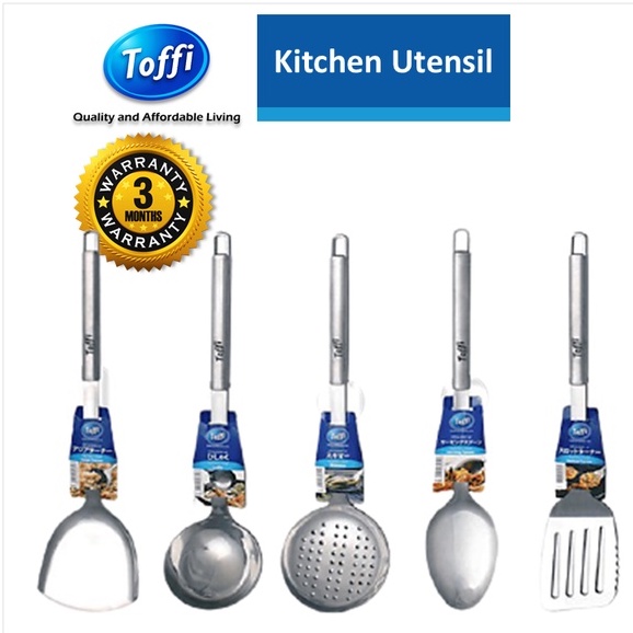 TOFFI Asian Turner, Ladle, Slotted Turner/ Sudip Besi, Sudip Berlubang ...