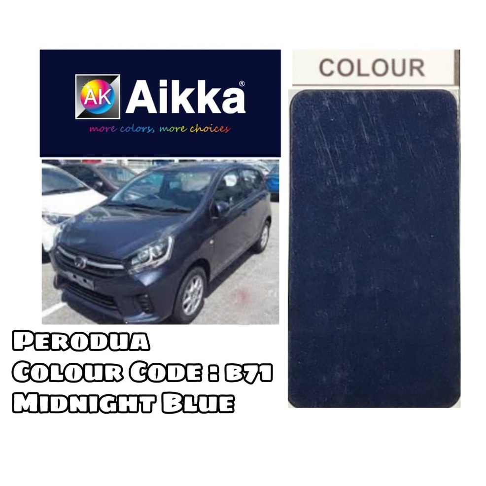 PERODUA B71 MIDNIGHT BLUE / AXIA / 2K AUTOMOTIVE PAINT | Shopee Malaysia
