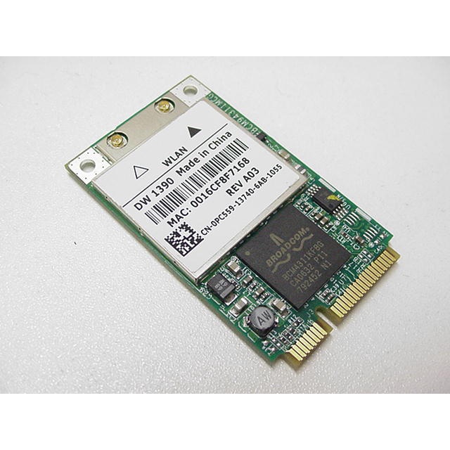 Broadcom DW1390 Wireless Wifi Network pci-e Card for Dell Latitude D620 ...
