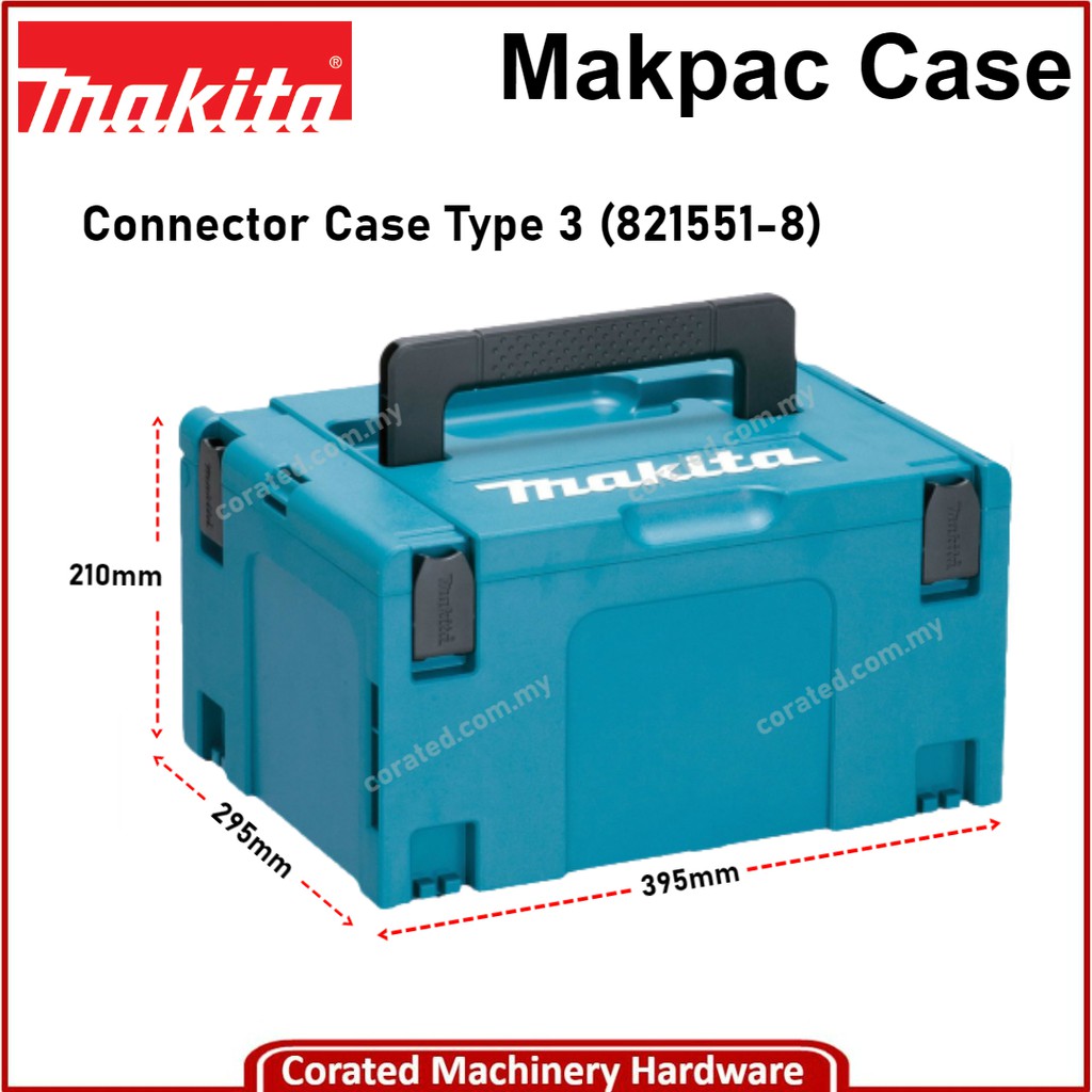 [CORATED] Makita Makpac Connector Carrying Case Box / Stackable Trolley ...