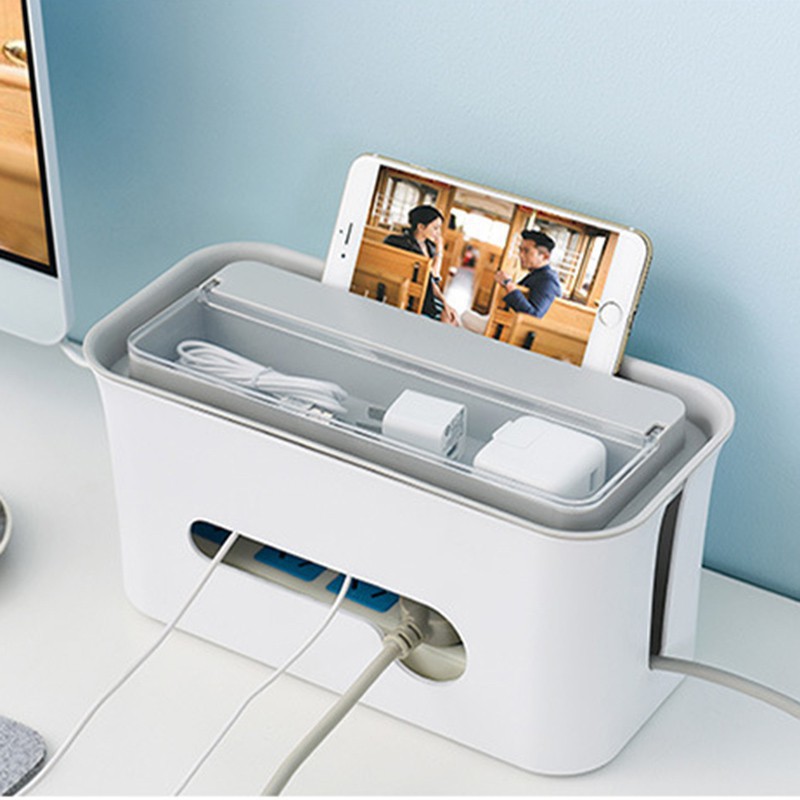 Nordic Cable Organizer Extension Plug Socket Storage Box Wire Organizer ...