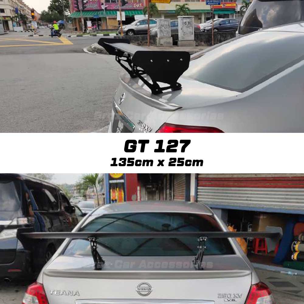 Universal Car Racing GT Wing Spoiler Powder Coated Aluminum Hatchback ...