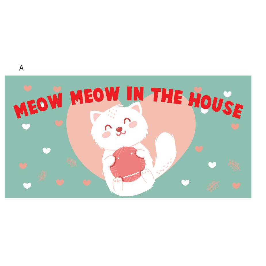 Beware of Cute Cat Sticker Kucing Comel Sticker Pet Accessories 宠物 ...