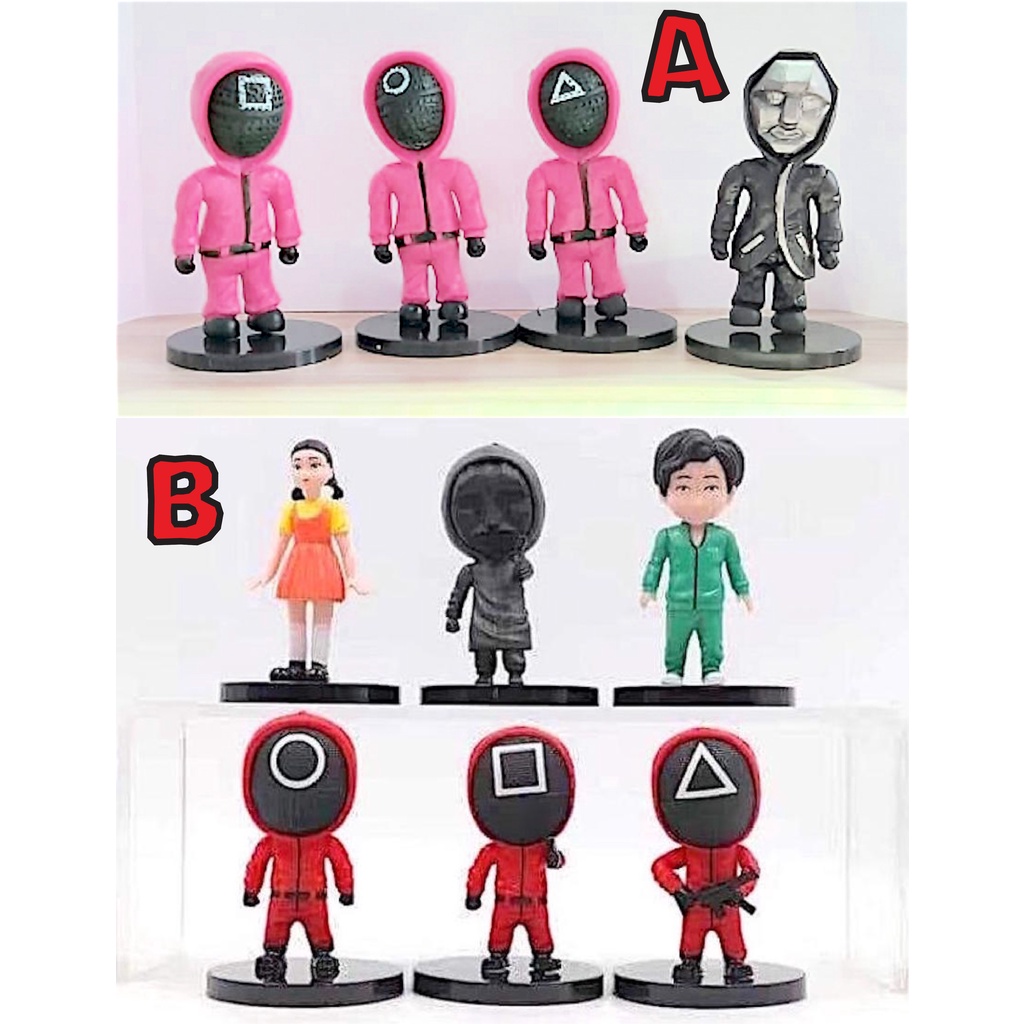 Figure Set Squid Game Cake Topper Tart Cake Decoration | Shopee Malaysia