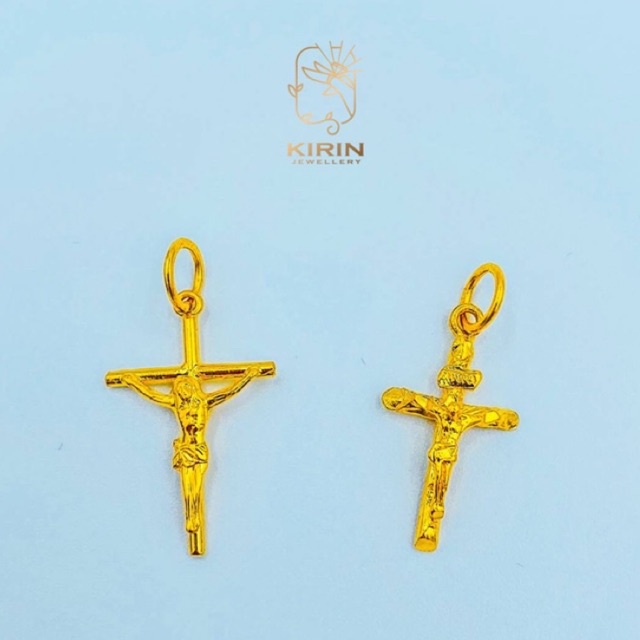 Emas 916 Loket Cross 3D Exclusive Gold 916 Charms 黄金十字架吊坠 | Shopee Malaysia