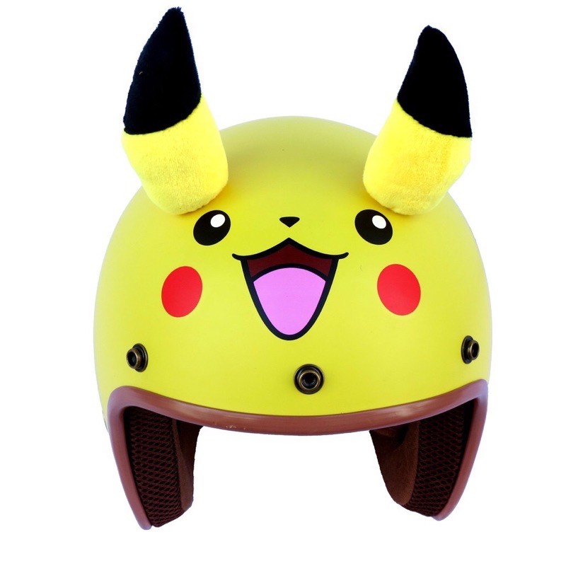 Free size 3/4 pikachu helmet suitable for both men and women, extremely ...