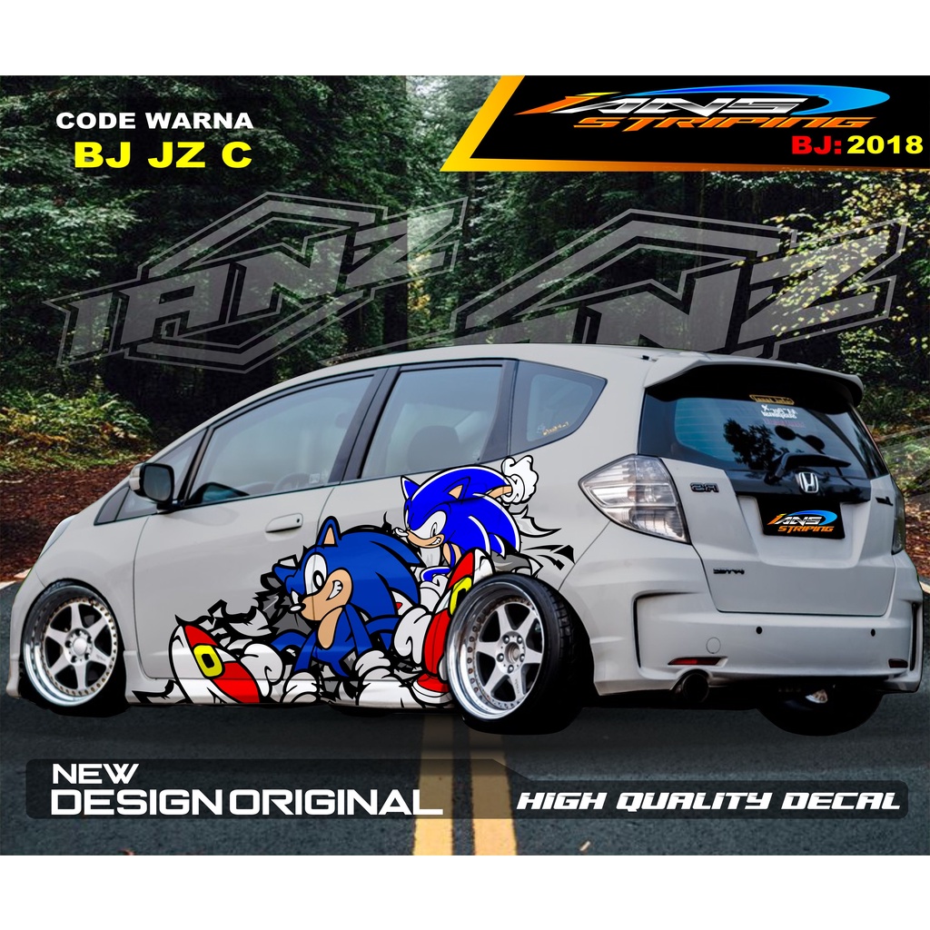 Honda JAZZ MOBILIO AGYA AYLA Car Variation STICKER/AYLA Car Side BODY ...