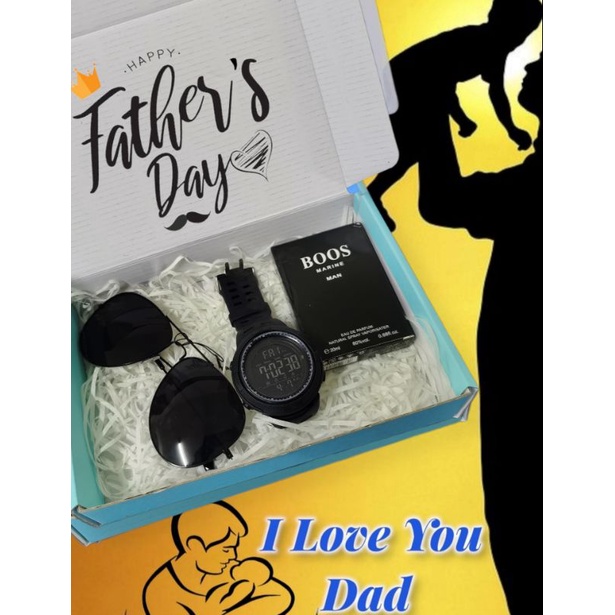 Father's Day Gift Box | Hadiah Hari Bapa | SKMEI Digital Men's Watch ...