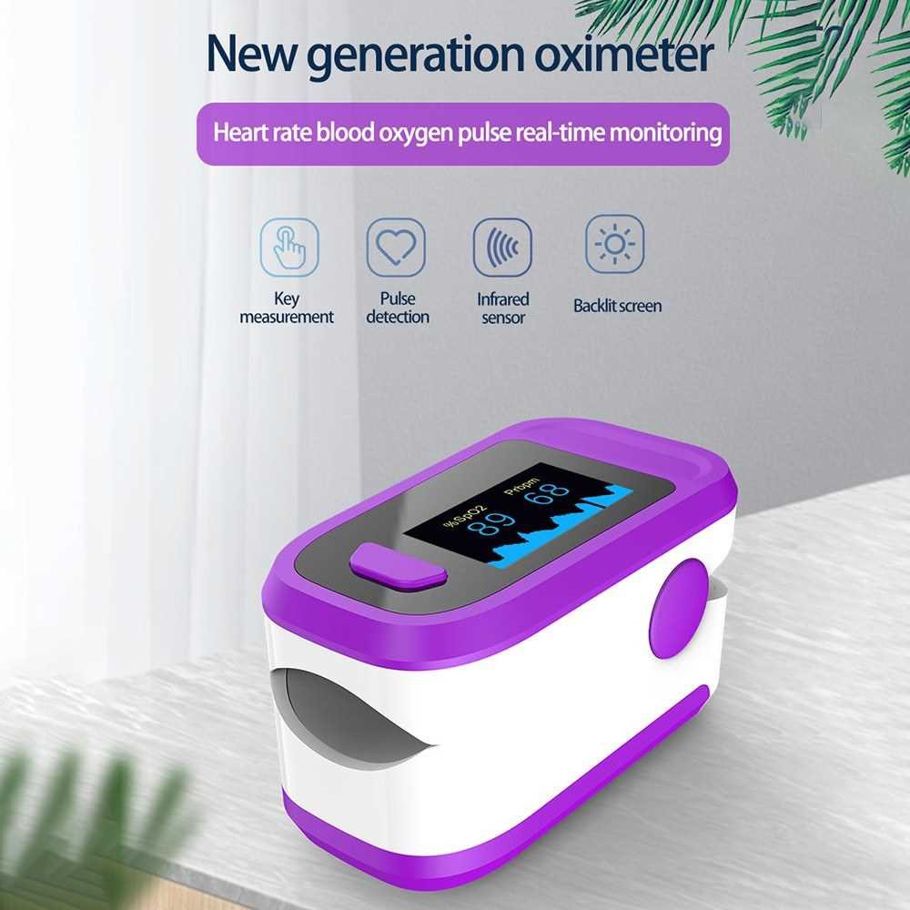 Digital Fingertip Pulse Oximeter OLED Display Blood Oxygen Sensor ...