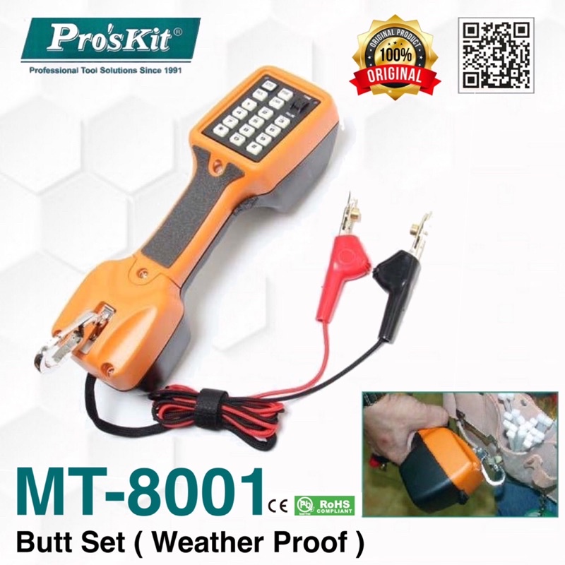 Pro'sKit MT-8001 Butt Set (Weather proof) | Shopee Malaysia