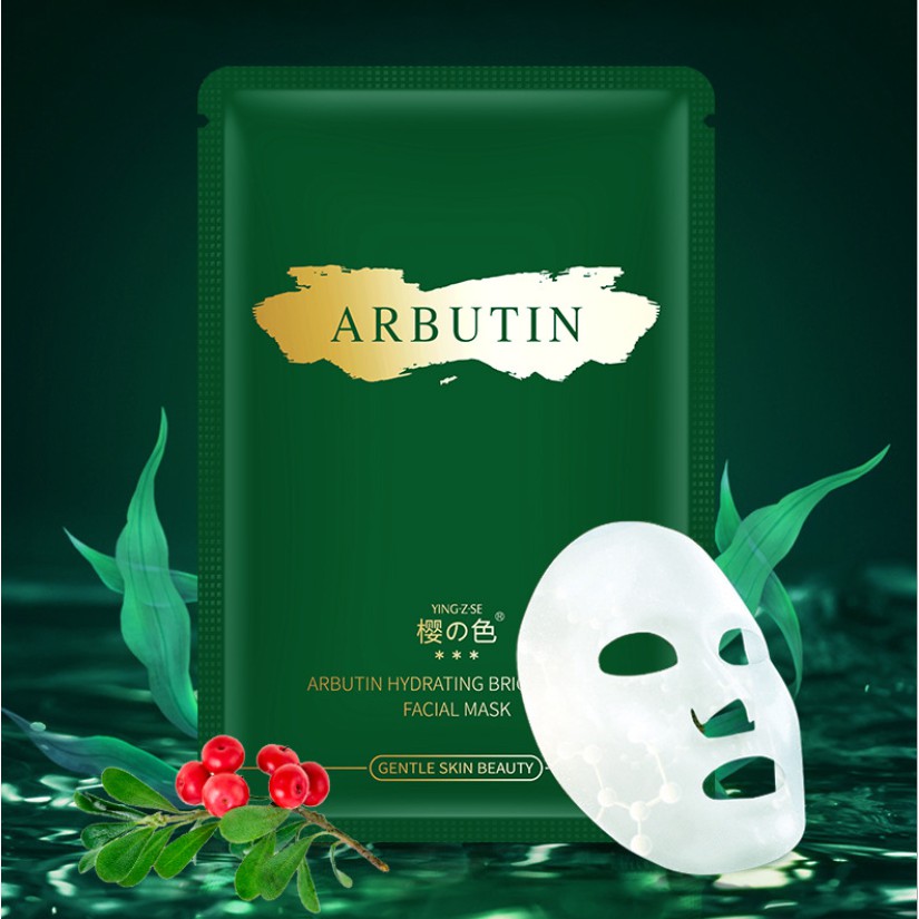 Arbutin Whitening Mask 熊果素美白面膜 Brightening Moisturizing Pore ...