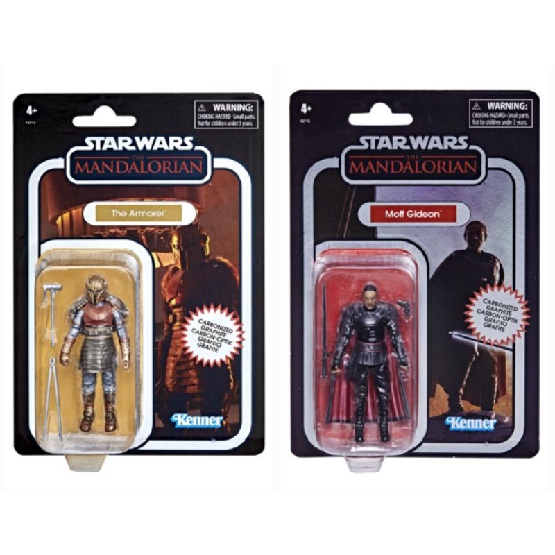 Star Wars Carbonized The Armorer and Moff Gideon 3.75inch The Vintage ...