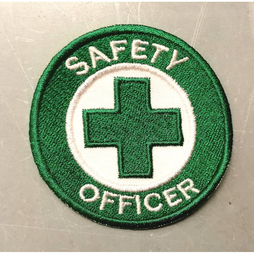 Safety Officer Patch Embroidery (Sulam) 3 sizes | Shopee Malaysia