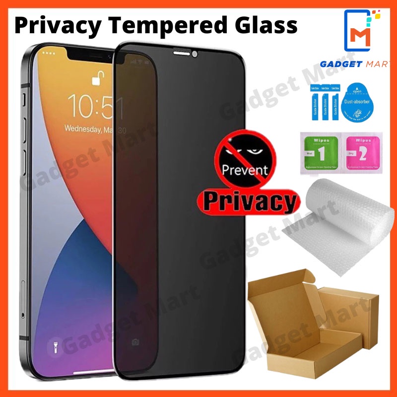 REALME C30 C35 C30S C25Y C21Y C21 C17 C15 C12 C11 C3 C2 C1 ANTI SPY PRIVACY TEMPERED GLASS ...