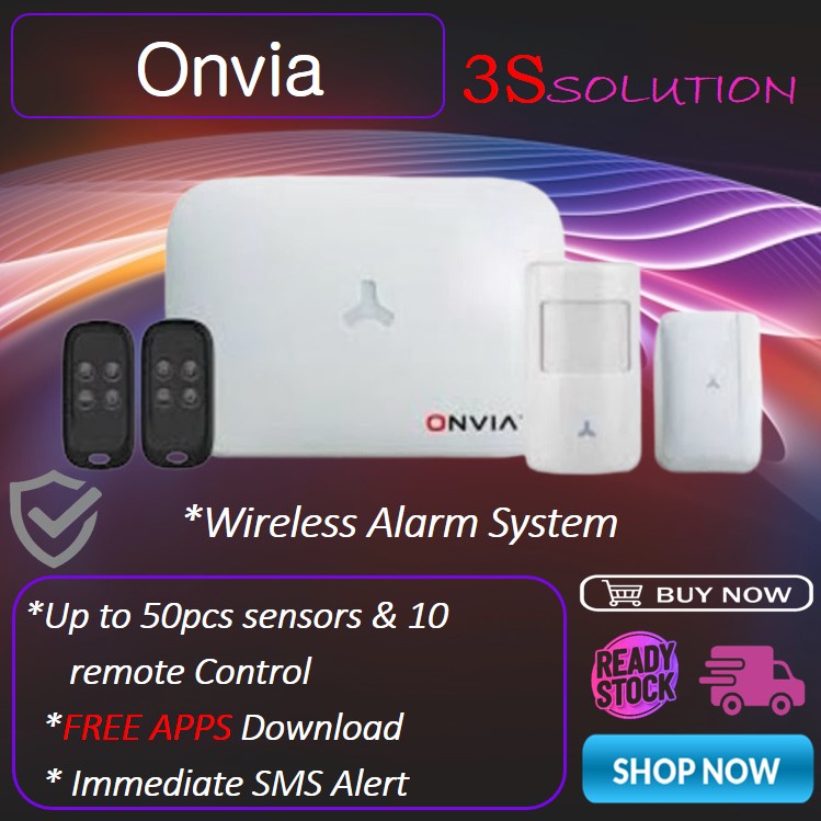 ONVIA Wireless Alarm System /Onvia Wireless Alarm System/Smart home/无线报警系统 | Shopee Malaysia