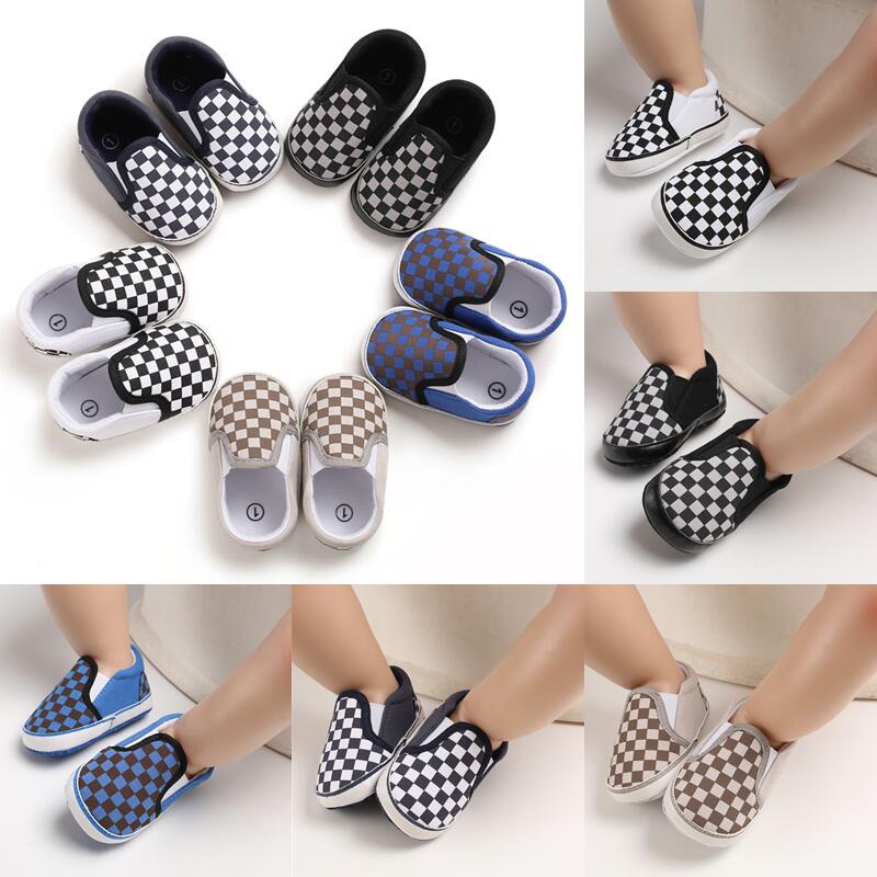 New Toddler First Walker Newborn Baby Shoes Boy Girl Soft Sole Cotton ...