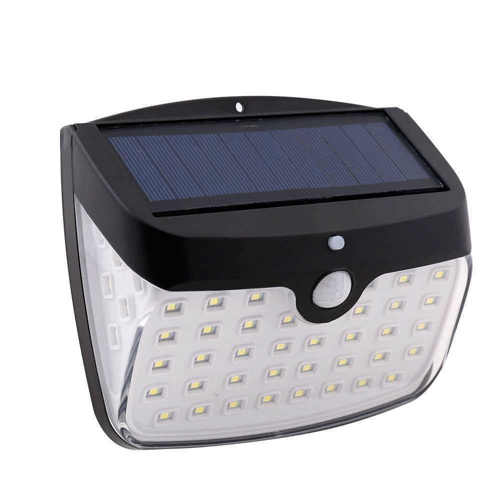 Durable 50 LED Solar Lamp White Light Corridors Courtyard Light Control ...