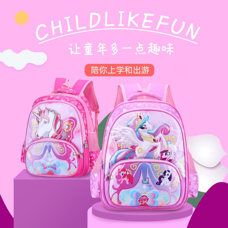 School Backpack Kids Waterproof Bagpack 3D Cartoon Beg Sekolah | Shopee ...