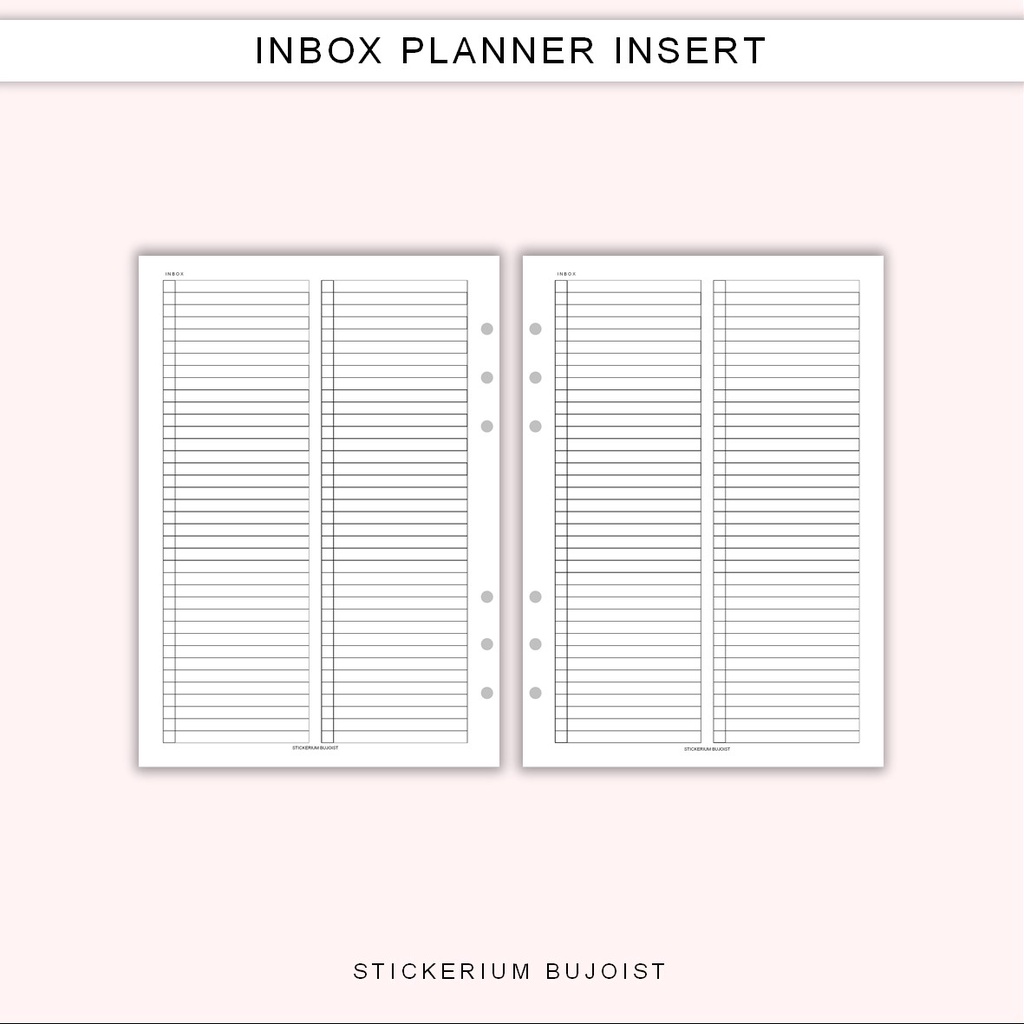 Inbox Planner Insert | Check box | To do list | Stickerium Bujoist ...