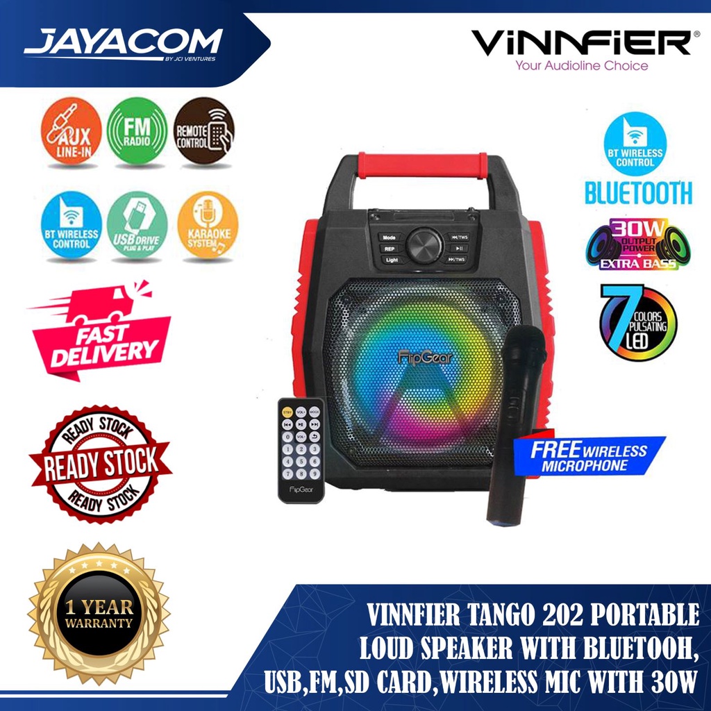 Vinnfier Tango 202 Portable Loud Speaker (30W) | Shopee Malaysia