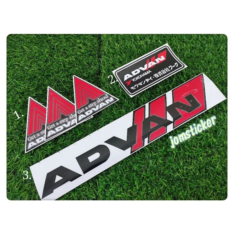 Sticker ADVAN ~Get a step ahead(sticker cutting) | Shopee Malaysia