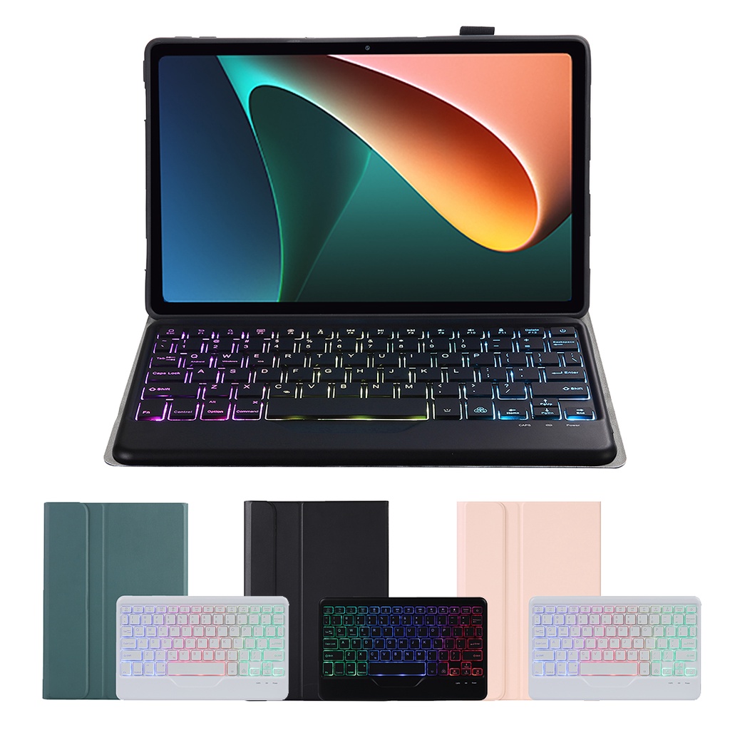 For Xiaomi mipad mi pad 5 bluetooth keyboard cover flip stand wireless ...