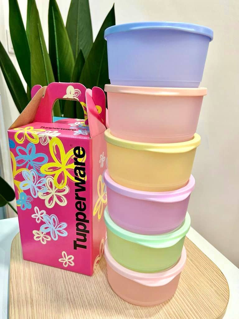 (1PC/ 2PCS) Tupperware Summer Fresh Round Food Container 530ML Gift Box ...