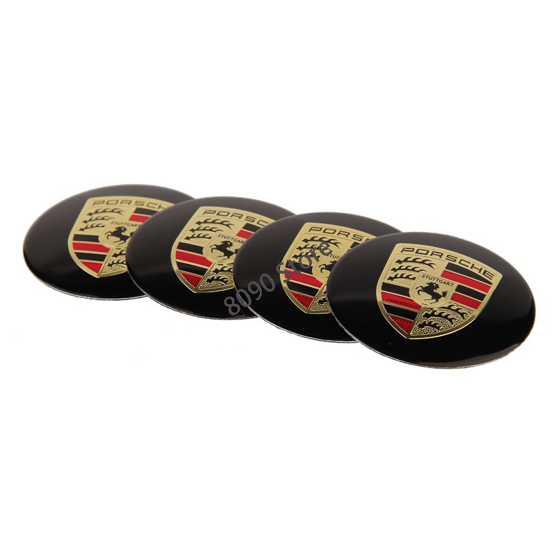 4pcs 56mm Car Wheel Center Hub Cap Sticker Auto Wheel Emblem Badge ...