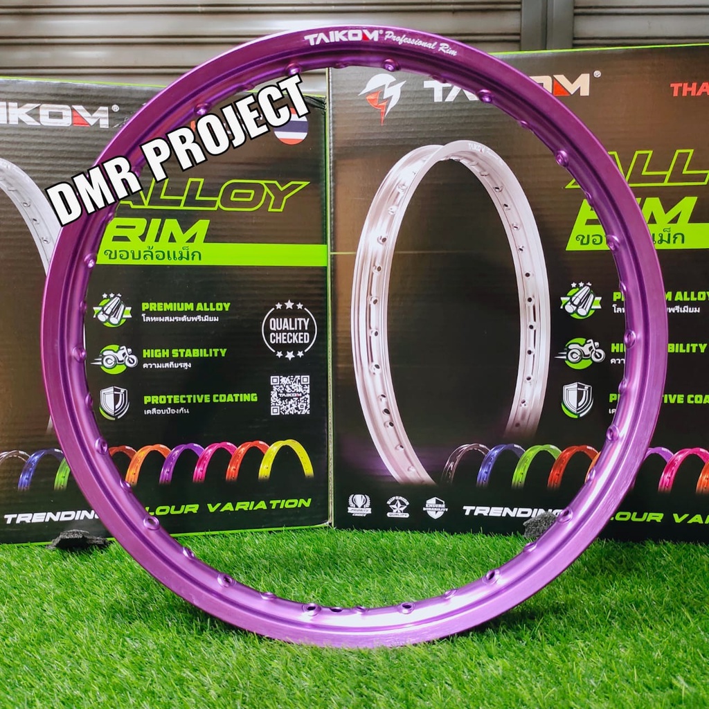 TAIKOM ALLOY RIM (HAGER 1 BIJIK) 100% ORIGINEL 1.40X17 / 1.60X17 BLACK ...