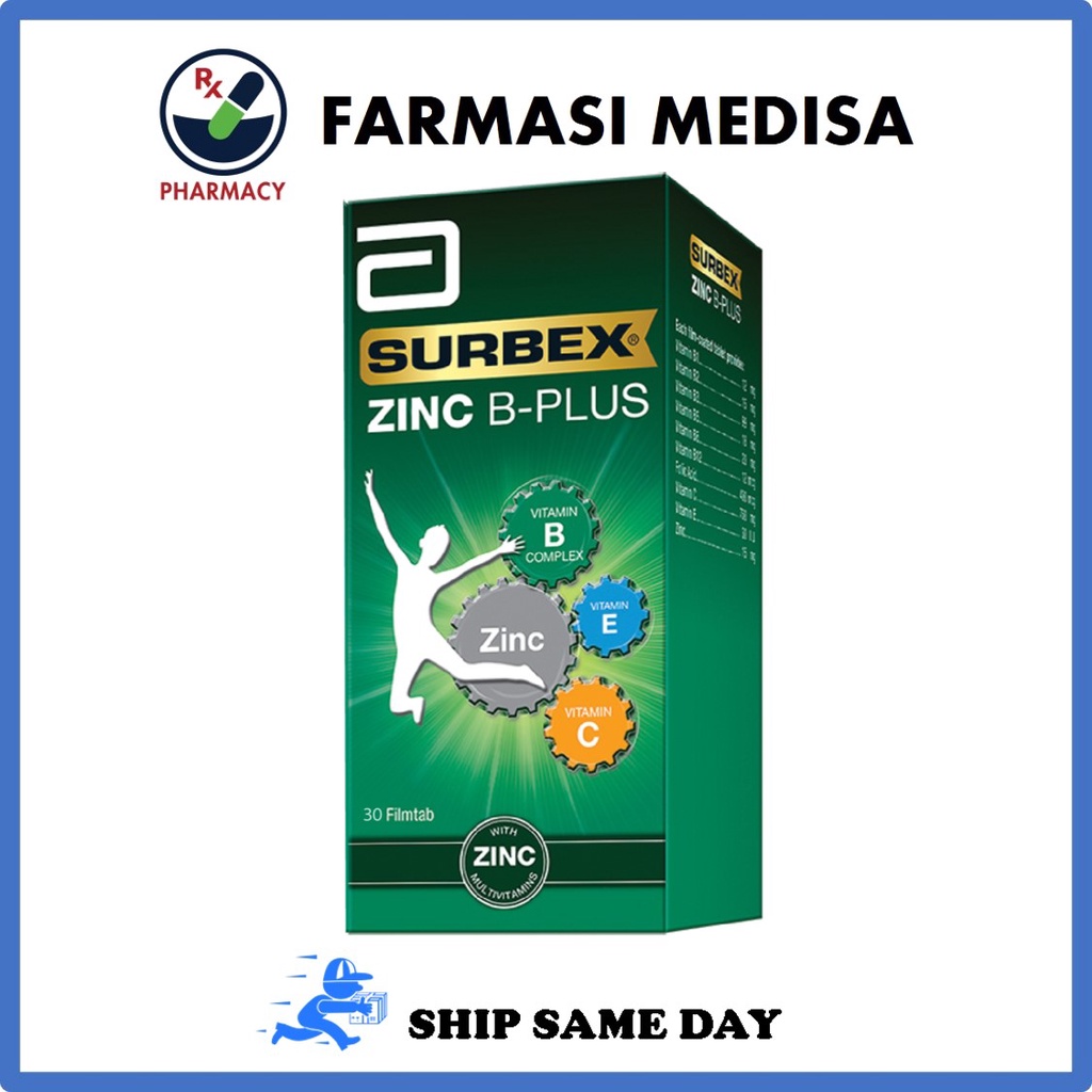 Surbex Zinc B-Plus 30s with Zinc & Multivitamin | Shopee Malaysia