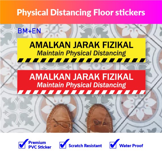 PRINT4U SOP SIGN PHYSICAL DISTANCING, JARAK FIZIKAL / SOSIAL, SOCIAL ... PRINT4U SOP SIGN PHYSICAL DISTANCING, JARAK FIZIKAL / SOSIAL, SOCIAL ...