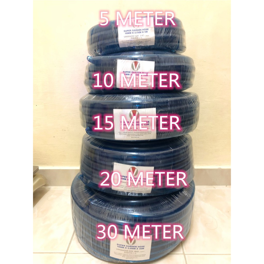 16MM X 3.0MM X 15 METER HIGH QUALITY BLUE HOSE / PIPE GETAH BIRU TEBAL ...