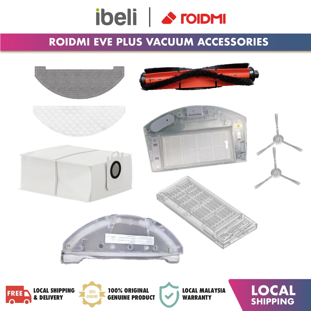 [ORIGINAL] Roidmi Eve Plus Vacuum Cleaner Parts Accessories | Shopee ...