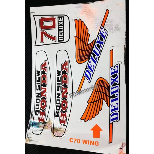 BODY STICKER HONDA C70-WING | Shopee Malaysia