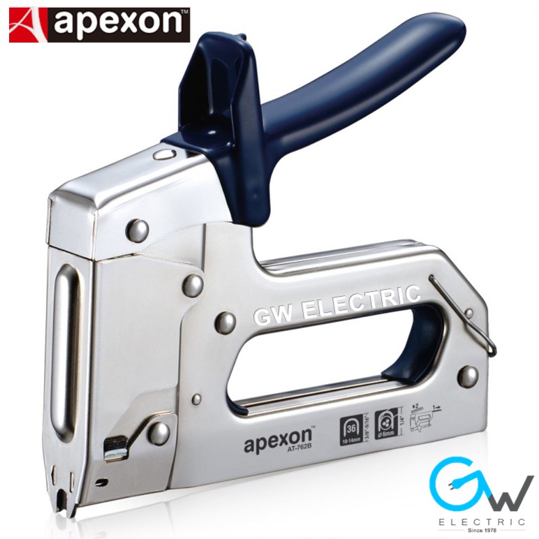 Apexon AT-762B Metal Cable Tacker Staple Gun | Shopee Malaysia
