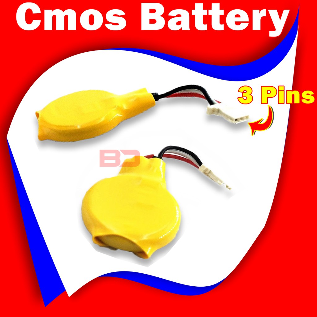 3 Pins Cmos Battery 3V Coin Cell Battery For Laptop Notebook ...