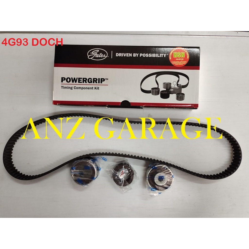 4G93 DOCH GATES TIMING BELT KIT SET GSR NA TURBO MITSUBISHI WIRA SATRIA ...