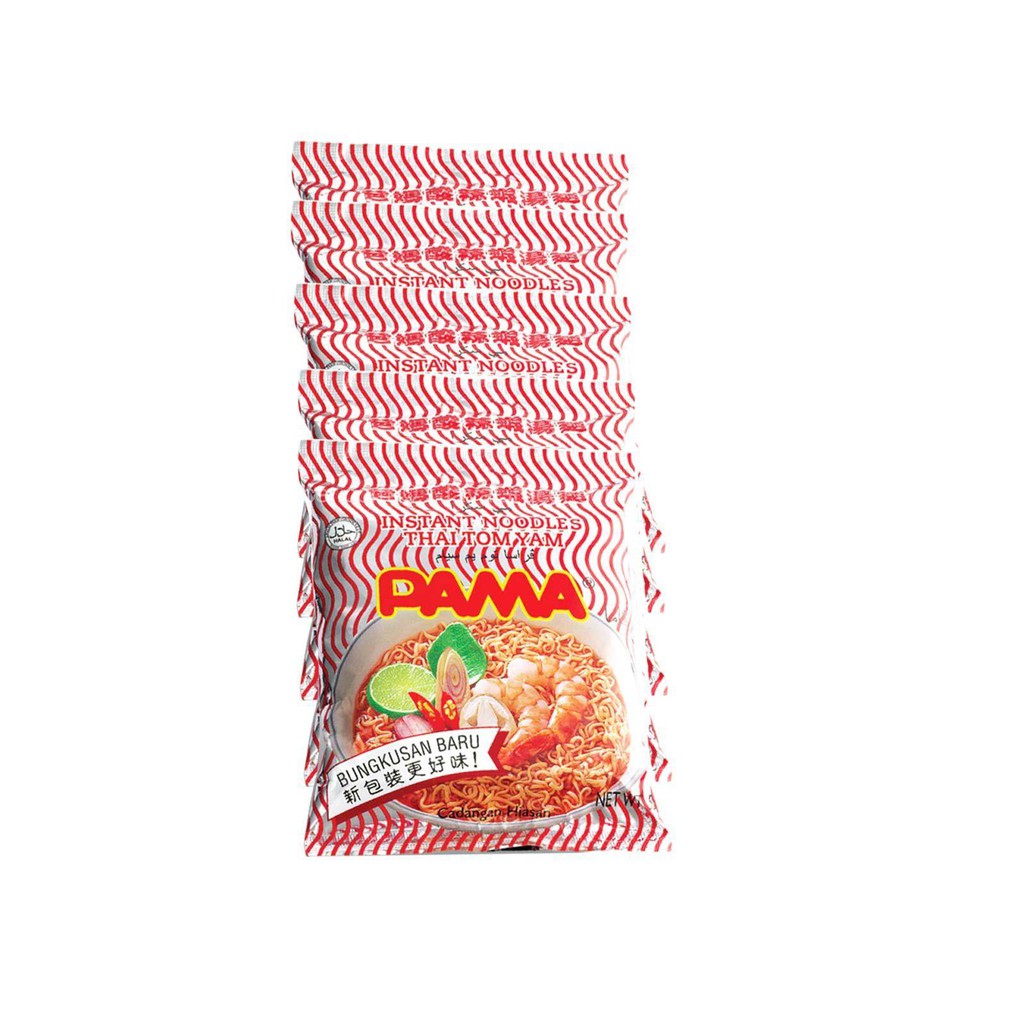 PAMA Instant Noodles Thai Tom Yam Siam 5 x 55g | Shopee Malaysia