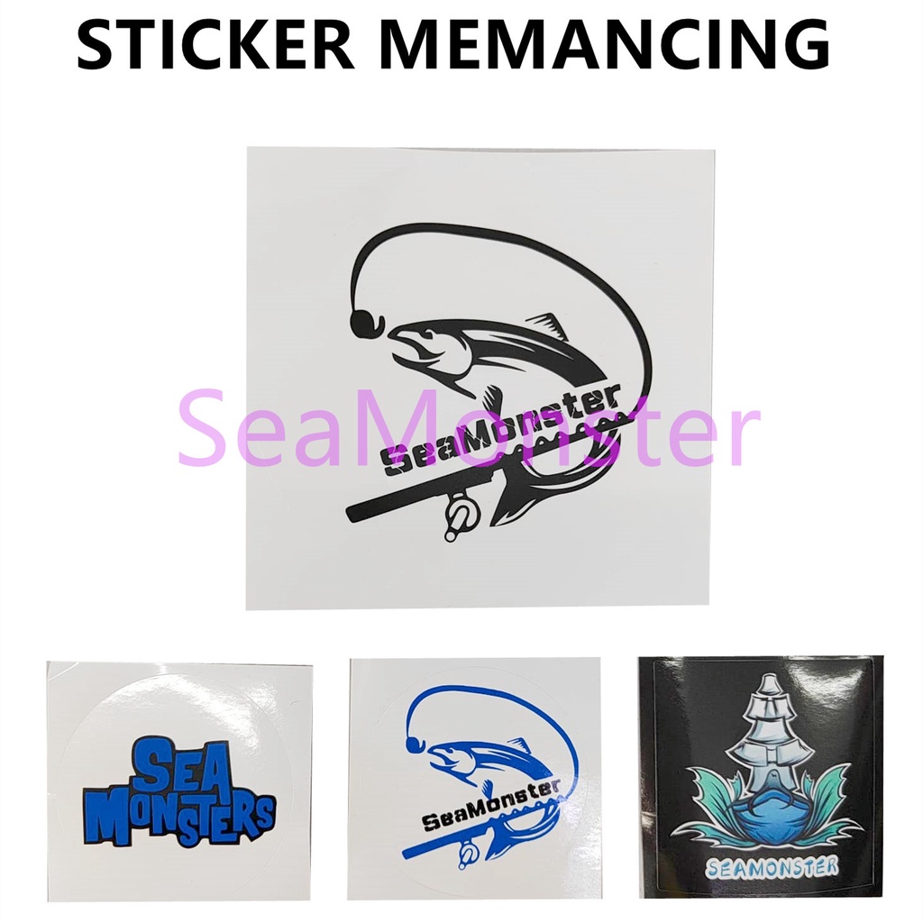 SeaMonster STICKER FISHING PANCING SEAMONSTER STICKER TAMPAL MEMANCING ...