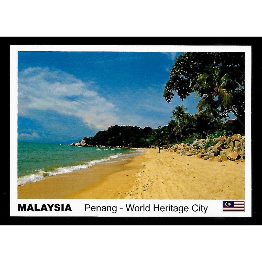 Malaysia Postcard - Penang Batu Ferringhi Golden Mile Beach | Shopee ...