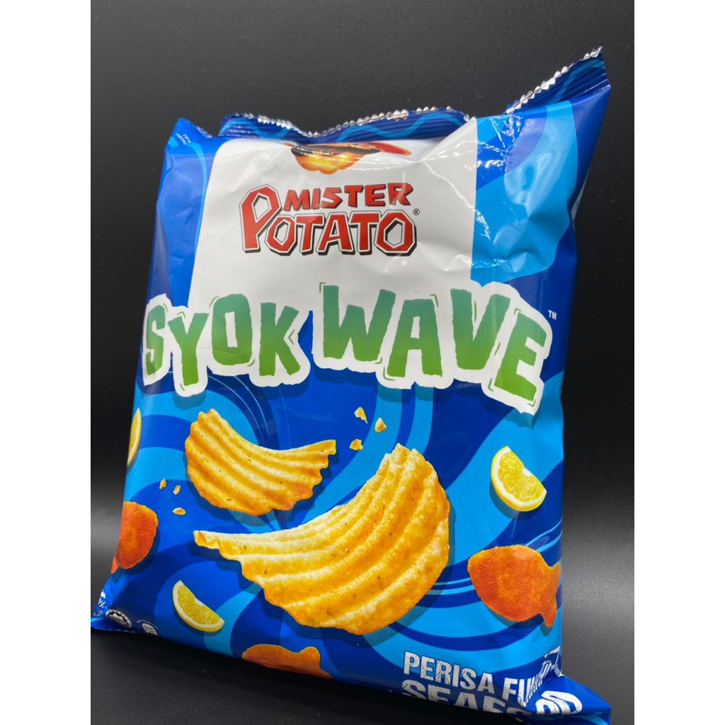 Mister Potato Syok Wave 65G Seafood / BBQ / Spicy Chicken | Shopee Malaysia