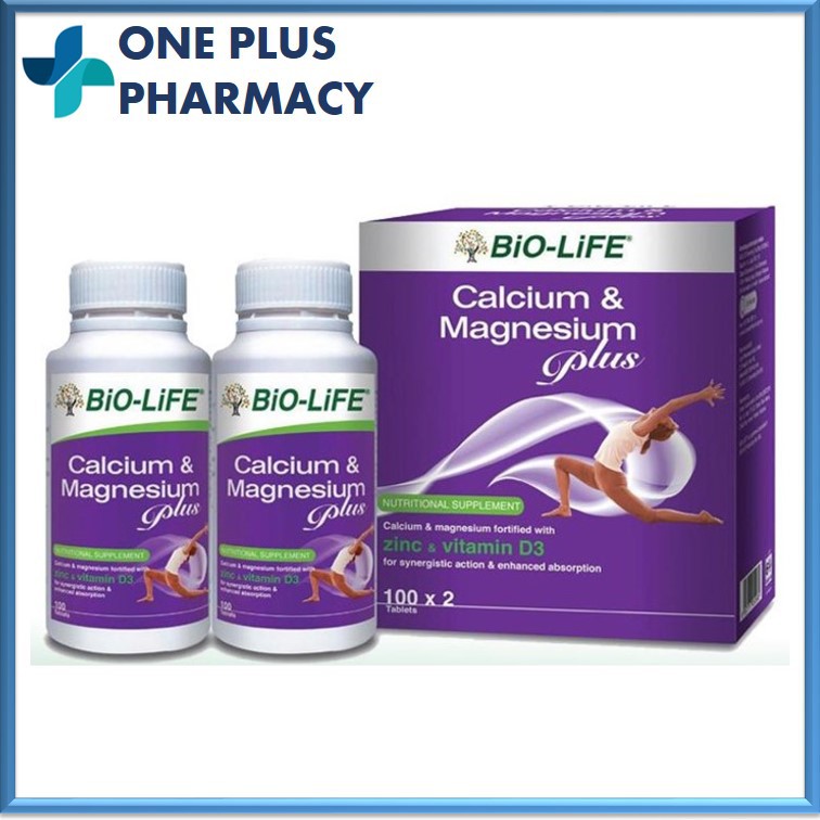 Bio-Life Calcium & Magnesium Plus 100's / 2x100's [EXP 06/2027 ...