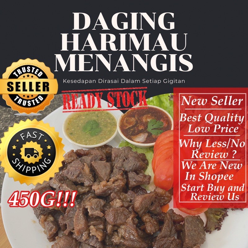Daging Harimau Menangis Paling Sedap Dan Murah DiPasaran. 450Gram Satu ...