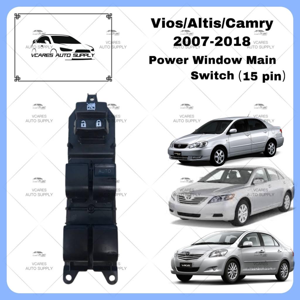 Toyota Vios Altis Camry 2007-18 Power Window Main Switch 15Pin Master ...