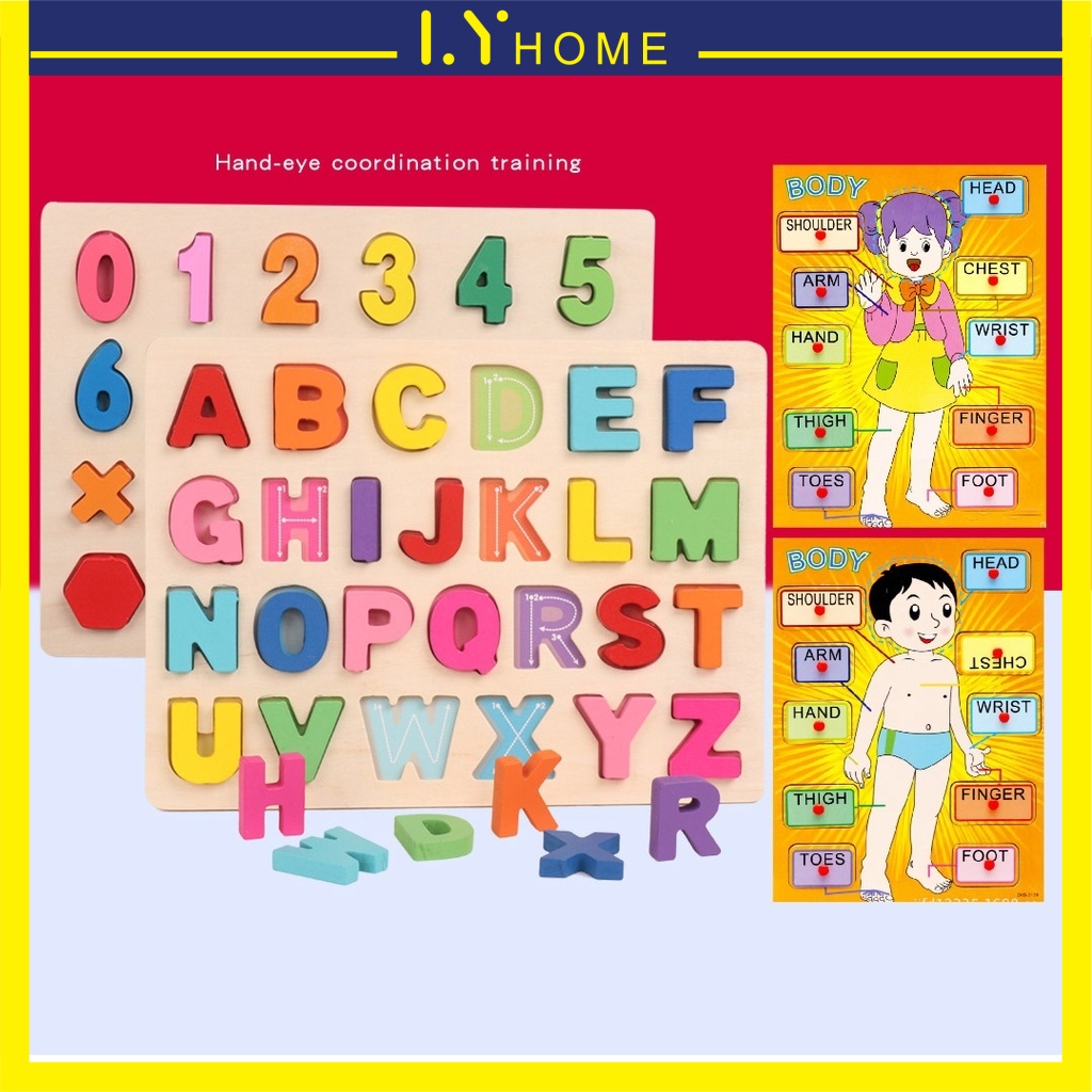 Mainan Kayu Ready Stock ABC Early Learning Toy/ALPHABET PUZZLE ...