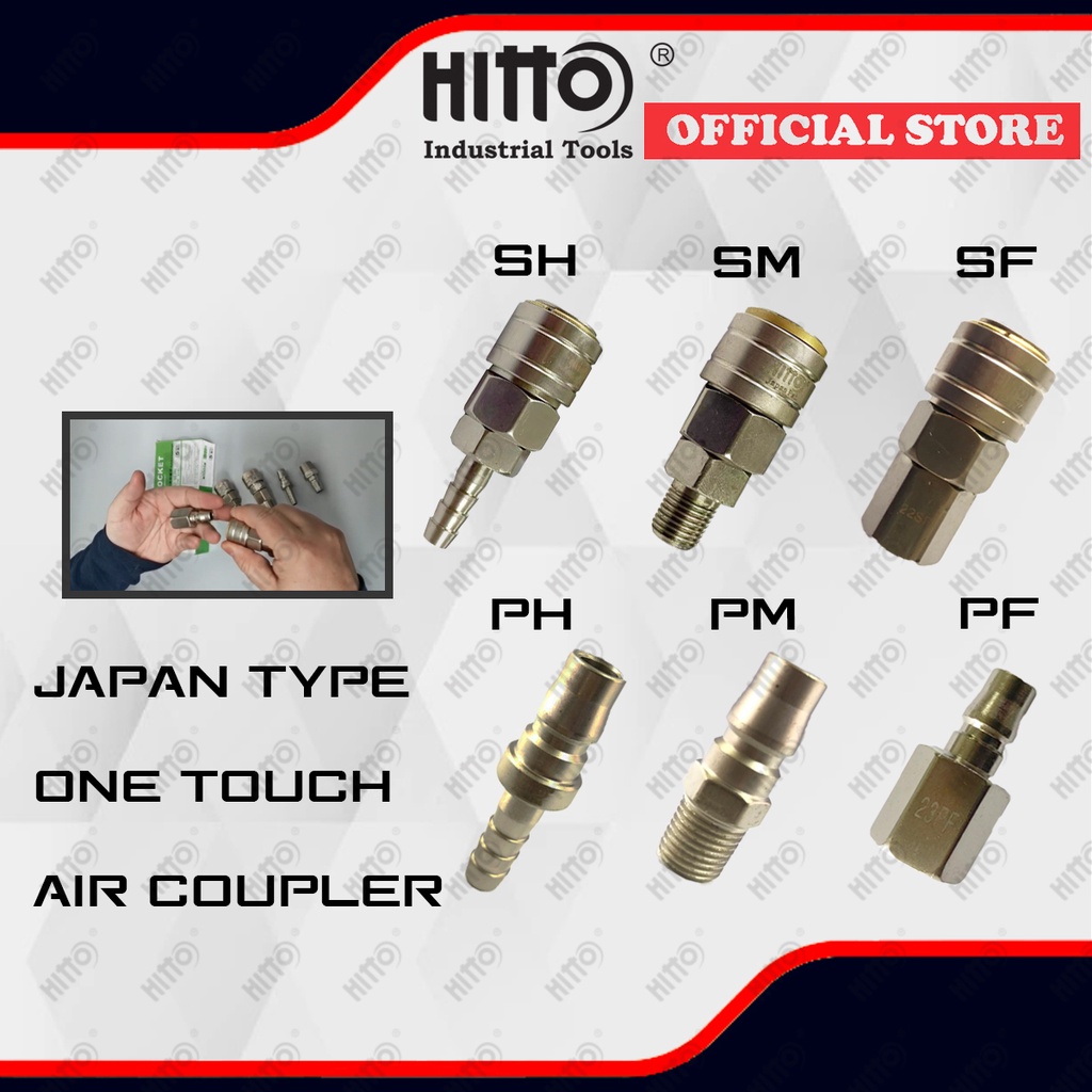 [ HITTO ] Quick Release AIR COUPLER | Air Coupling PH PF PM SH SF SM ...