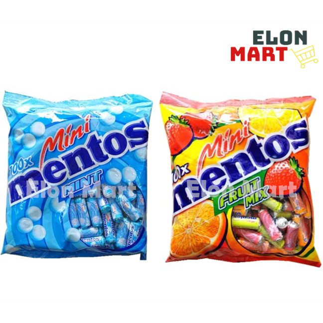 Mini Mentos 100 rolls (Mints / Mix Fruit) | Shopee Malaysia