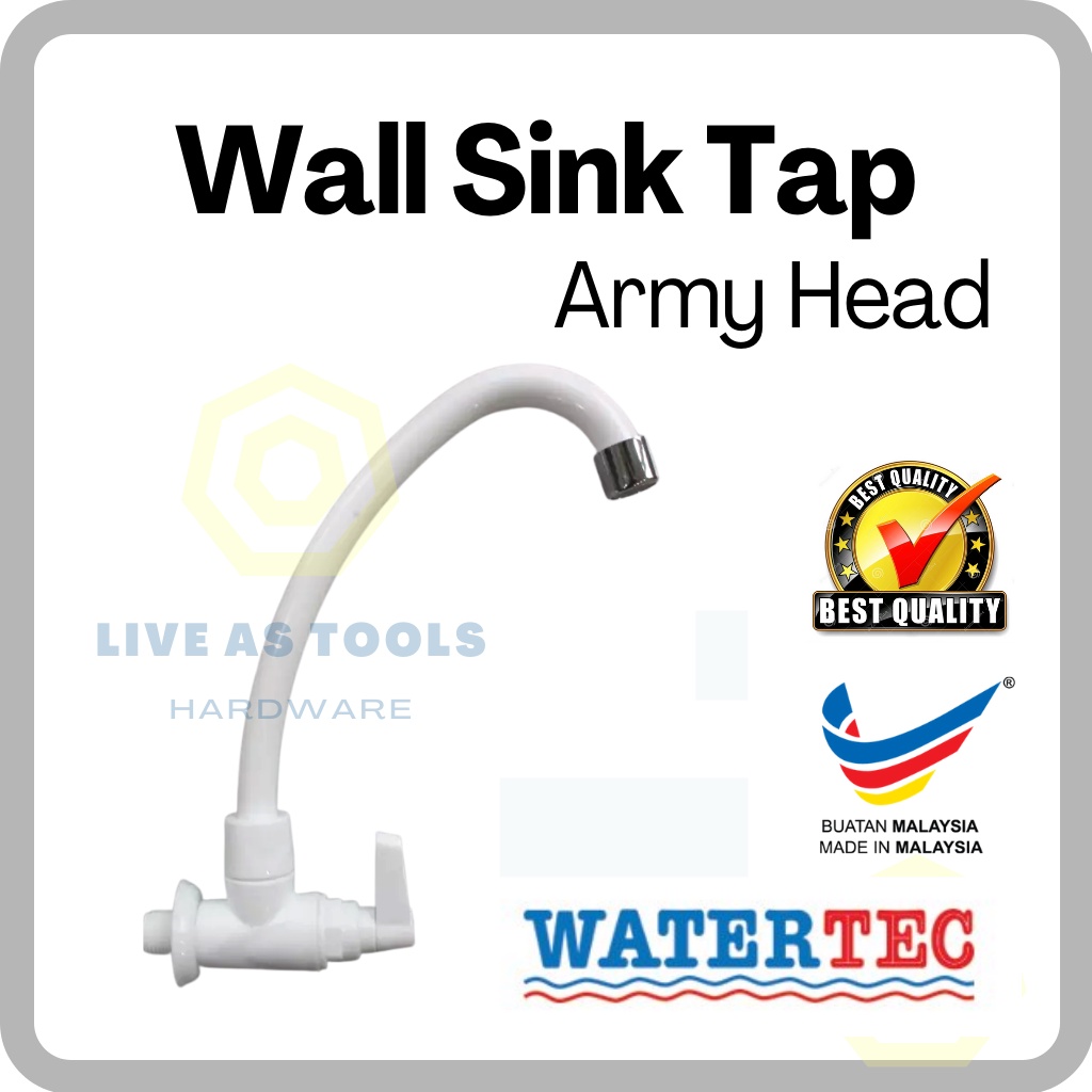 [WATERTEC] Plastic Wall Sink Tap Kitchen Faucet | Shopee Malaysia